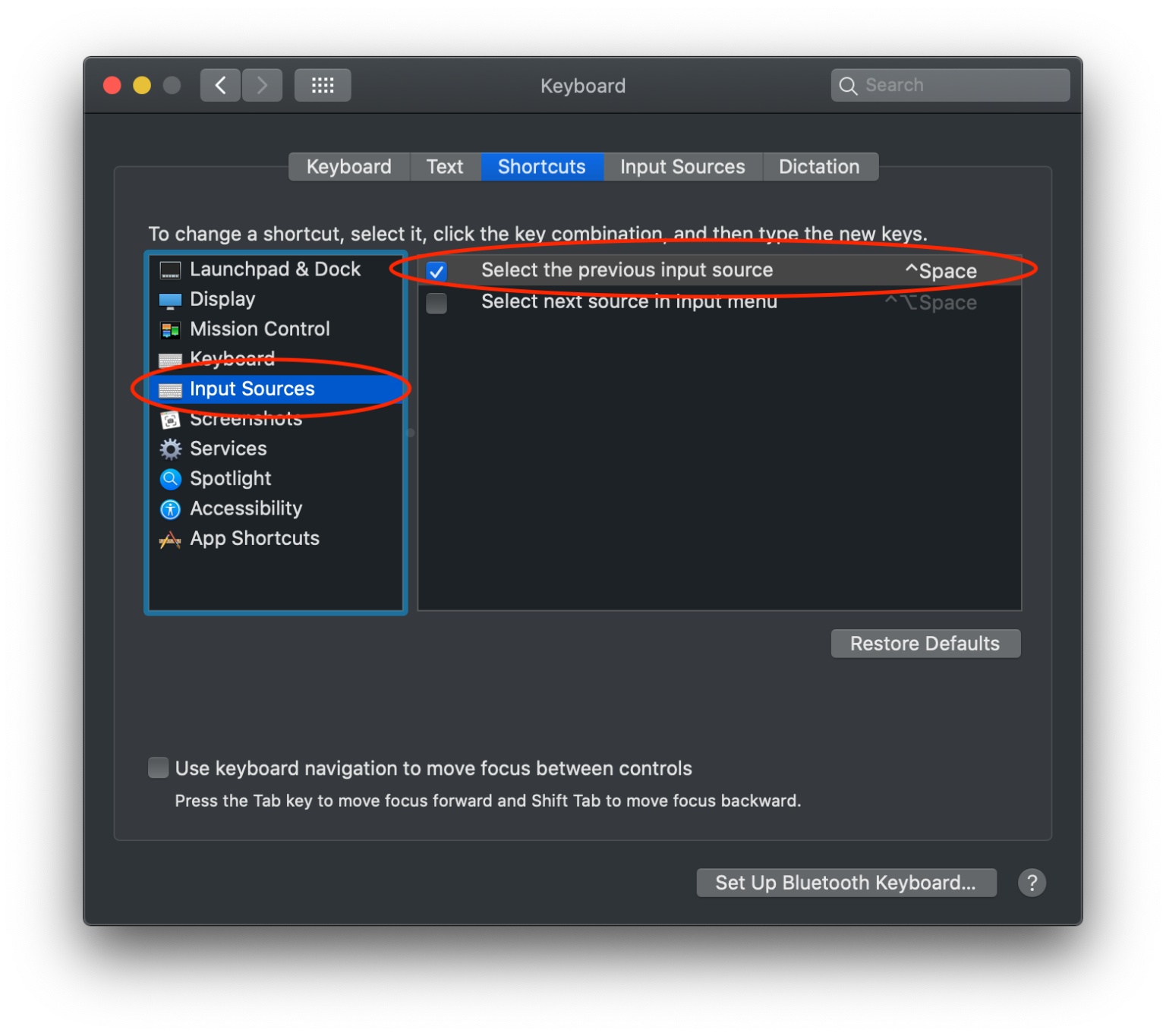 MacOS Shortcut to change Input Language – ^+Space – Tech Life